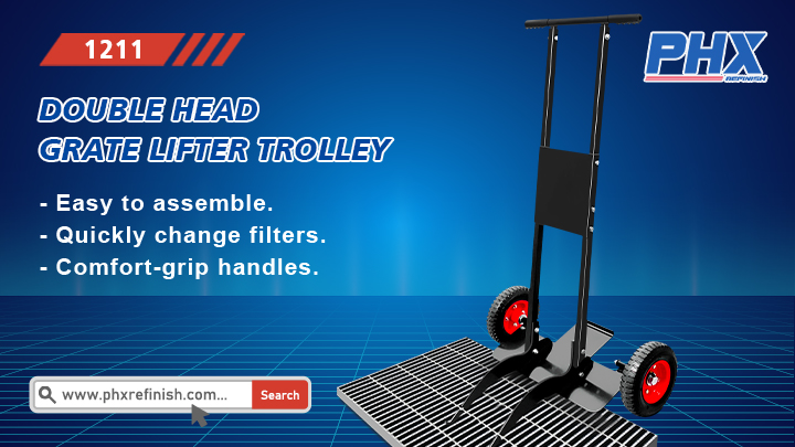 1211 Double Head Grate Lifter Trolley - PHX REFINISH CO., LTD.
